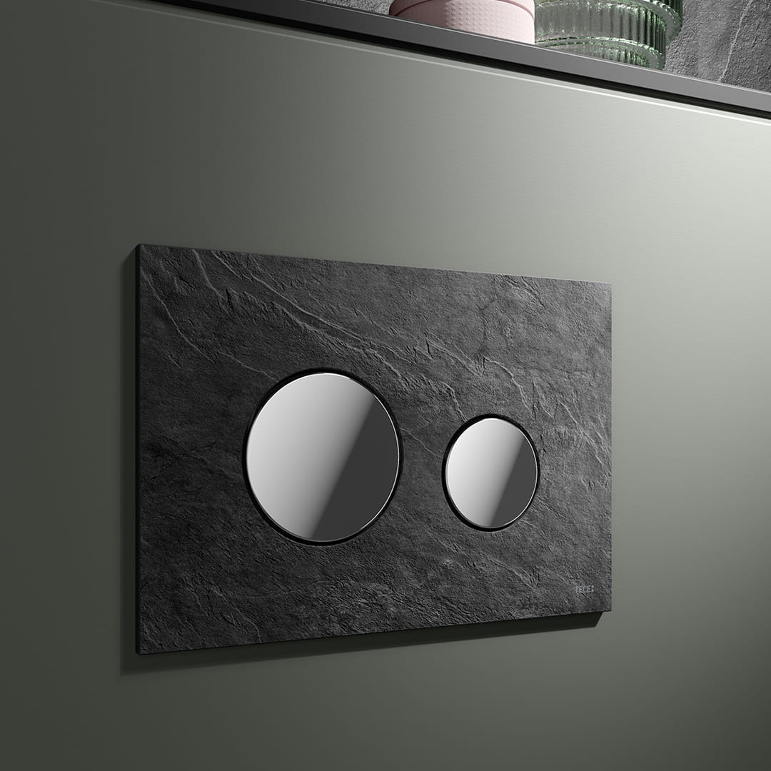 Ovládací tlačítka na splachovadla TECE loop v novém kabátě