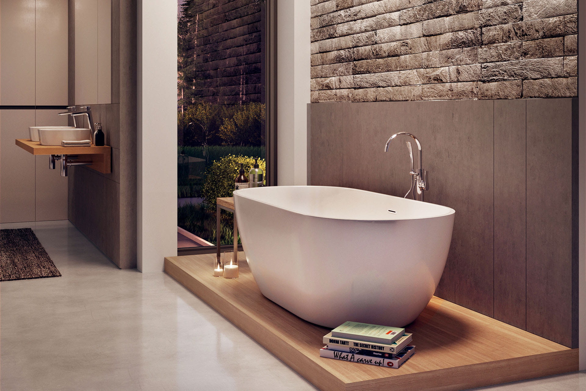 Volně stojící vana Ravak Freedom Q je elegance sama