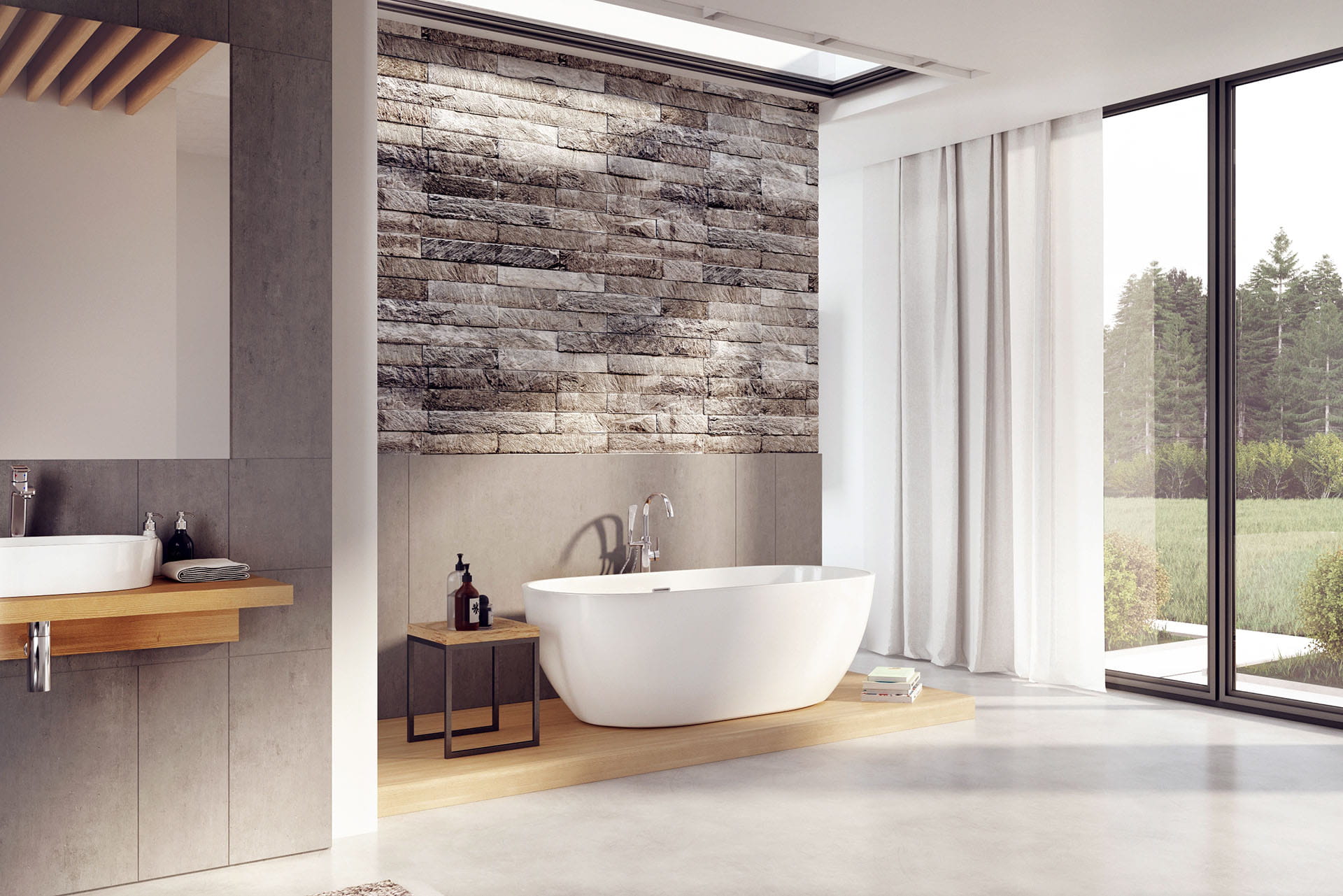 Volně stojící vana Ravak Freedom Q je elegance sama